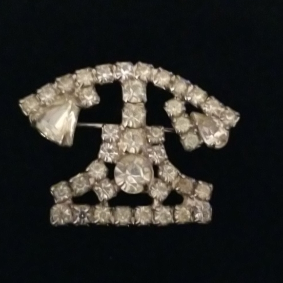 Unknown | Jewelry | 95s Vintage Telephone Pin | Poshmark